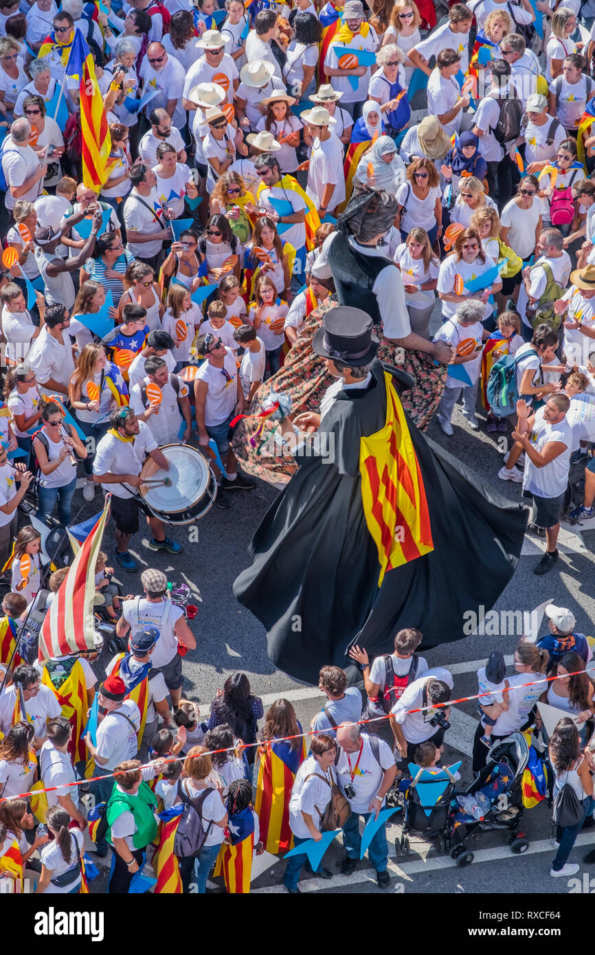 Catalonia national day national congress referendum hi-res stock ...