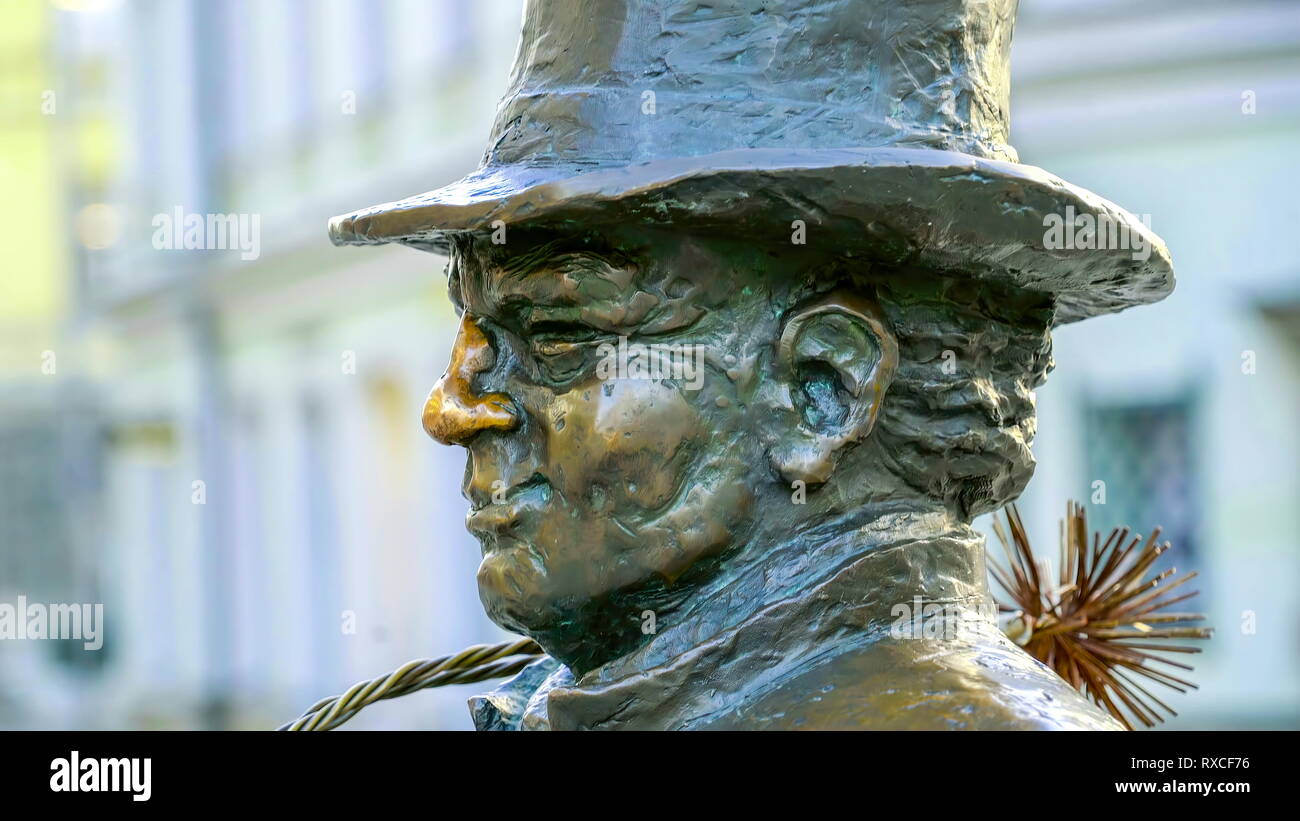 Chimney sweep with broom hi-res stock photography and images - Alamy