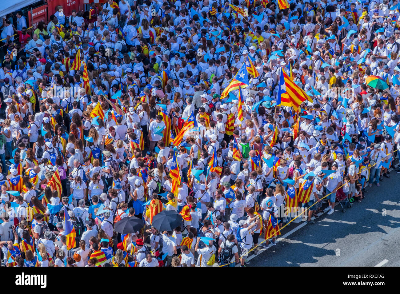 Catalonia national day national congress referendum hi-res stock ...
