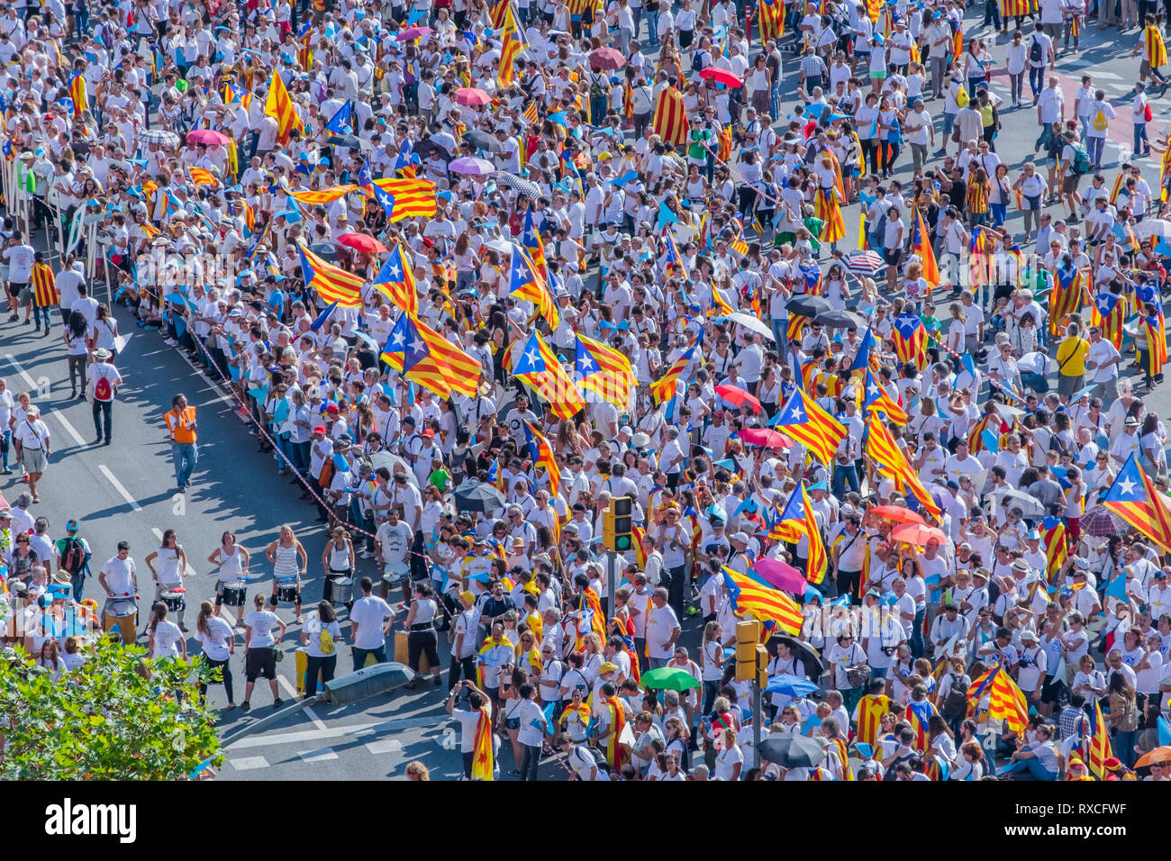 Catalonia national day national congress referendum hi-res stock ...
