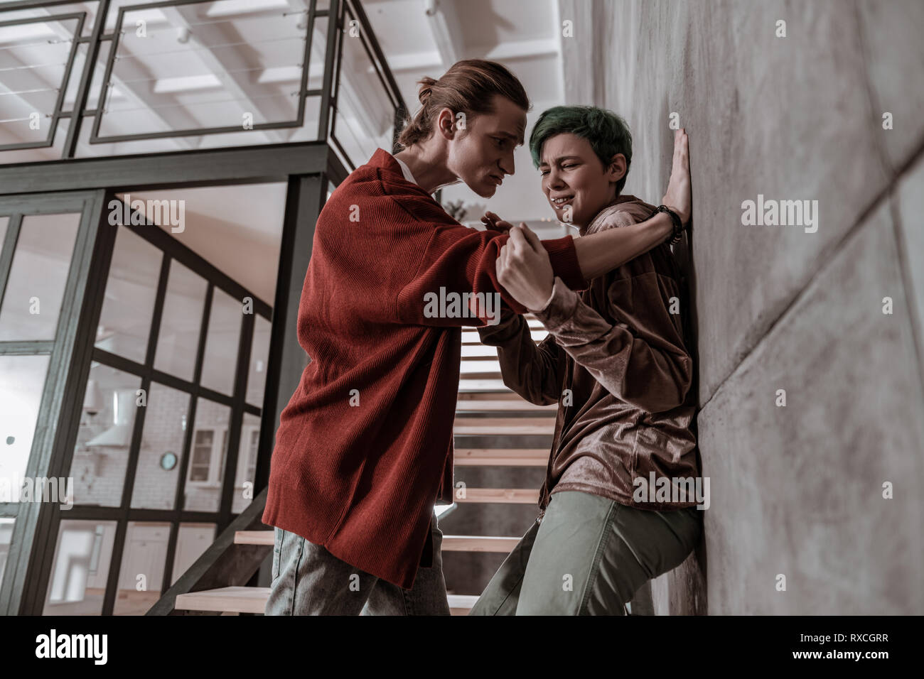 Angry short man hi-res stock photography and images - Alamy