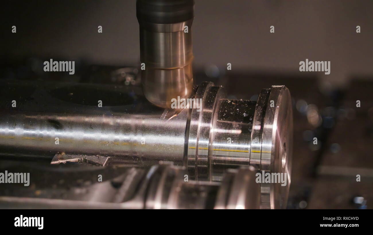 Making a line on the flat surface of the tube using the process of ...