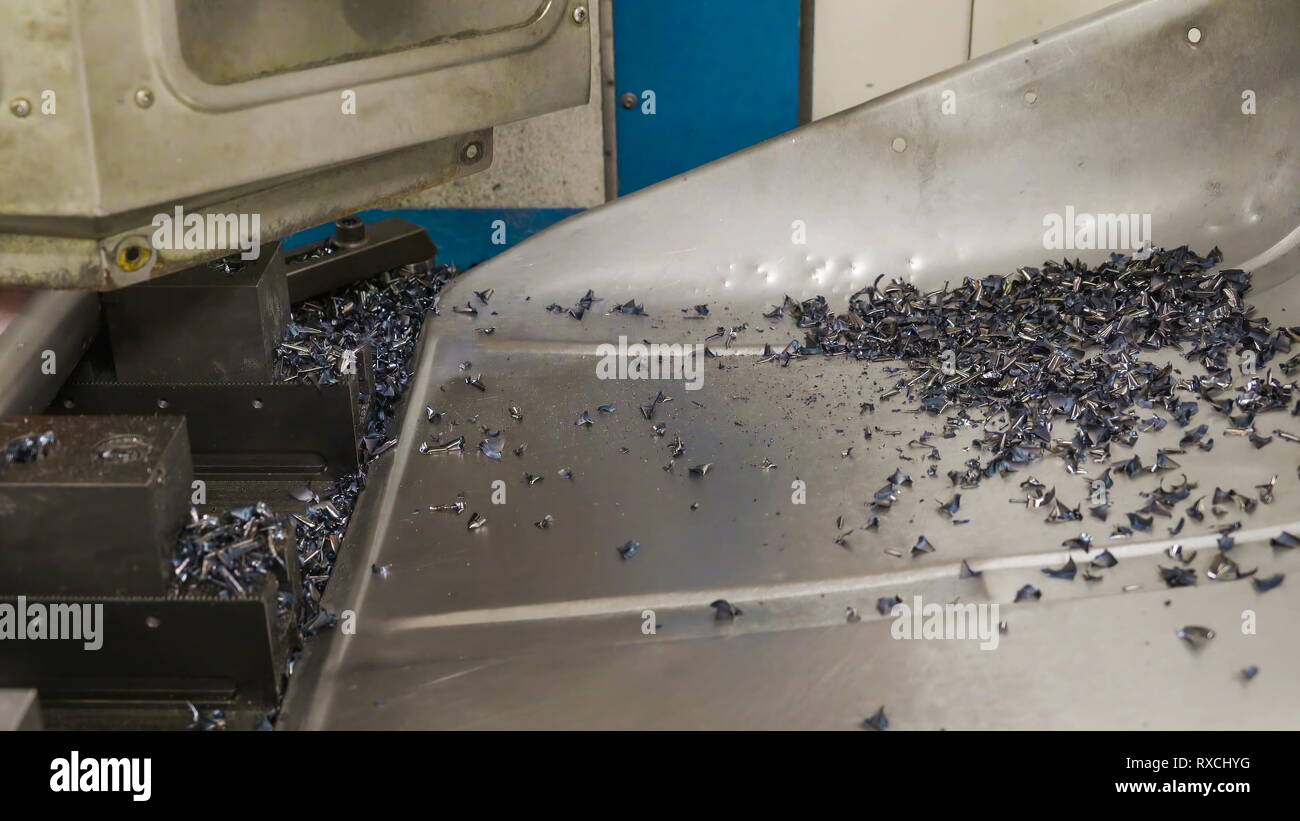 The tiny scrapes from the metal milling. These tiny metals are to be ...