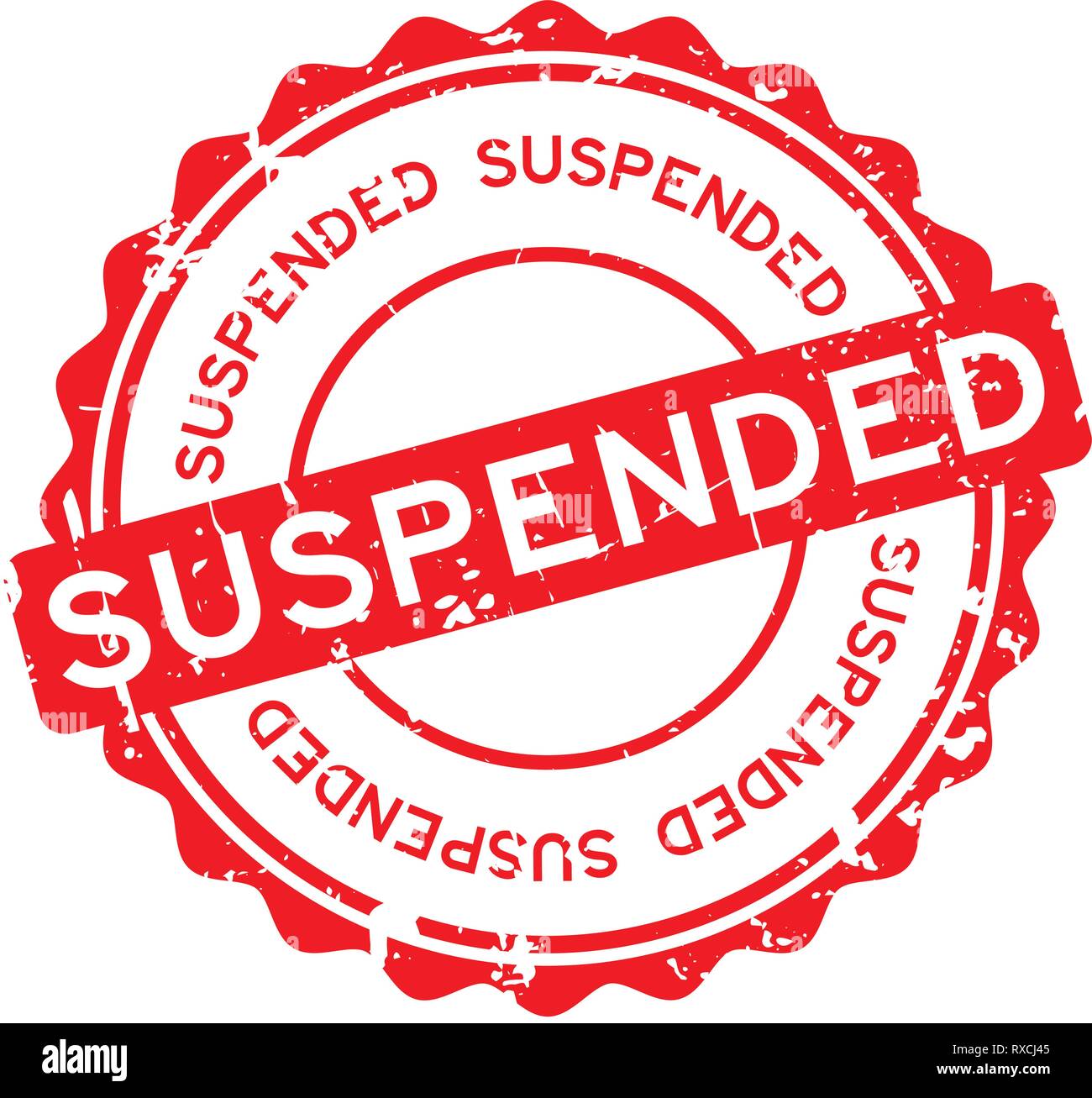 Suspended account Stock Vector Images - Alamy