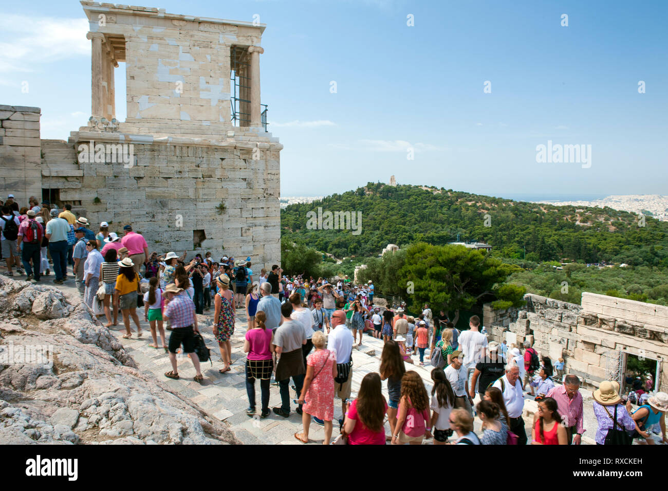 The entrance to the acropolis in athens hi-res stock photography and ...