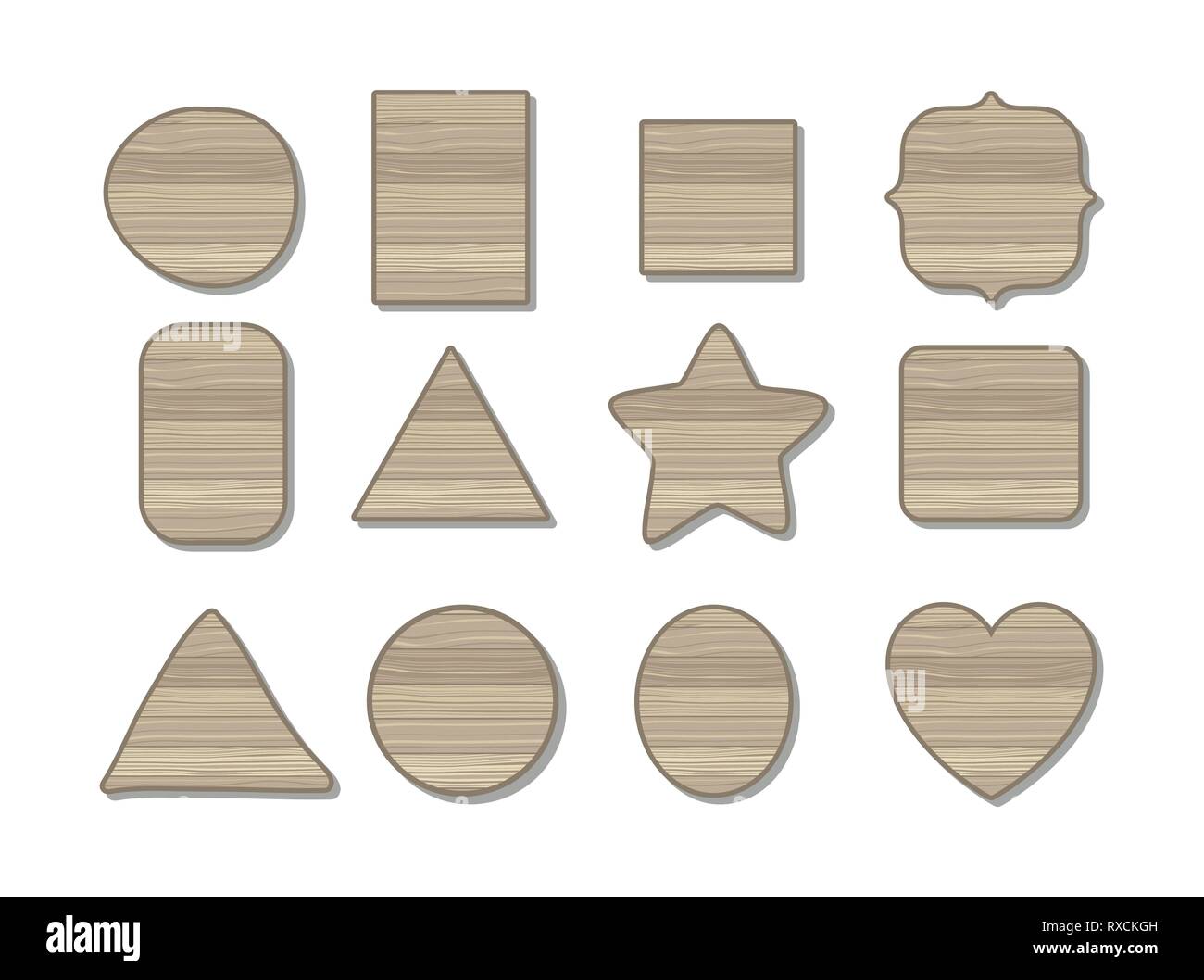 Hardwood frames Stock Vector Images - Alamy