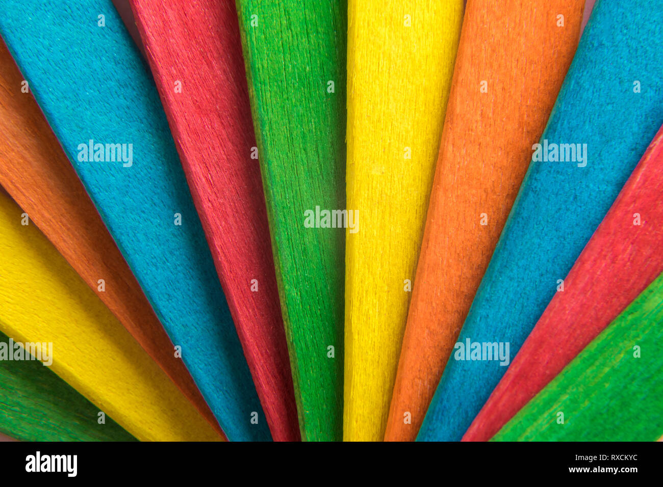 Colorful abstract background made of popsicle sticks minimal creative ...
