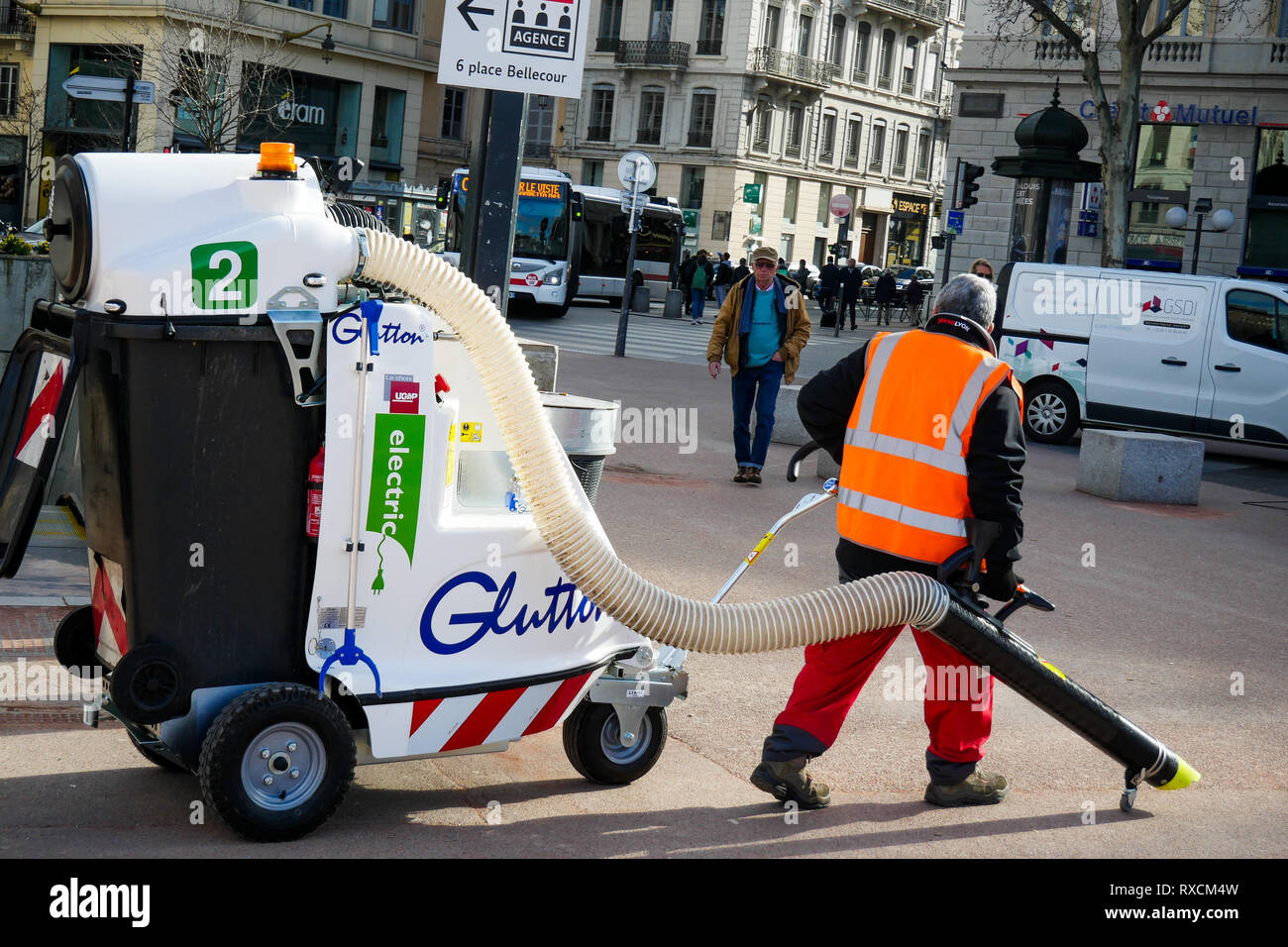 Glutton electric street cleaner hi-res stock photography and images - Alamy
