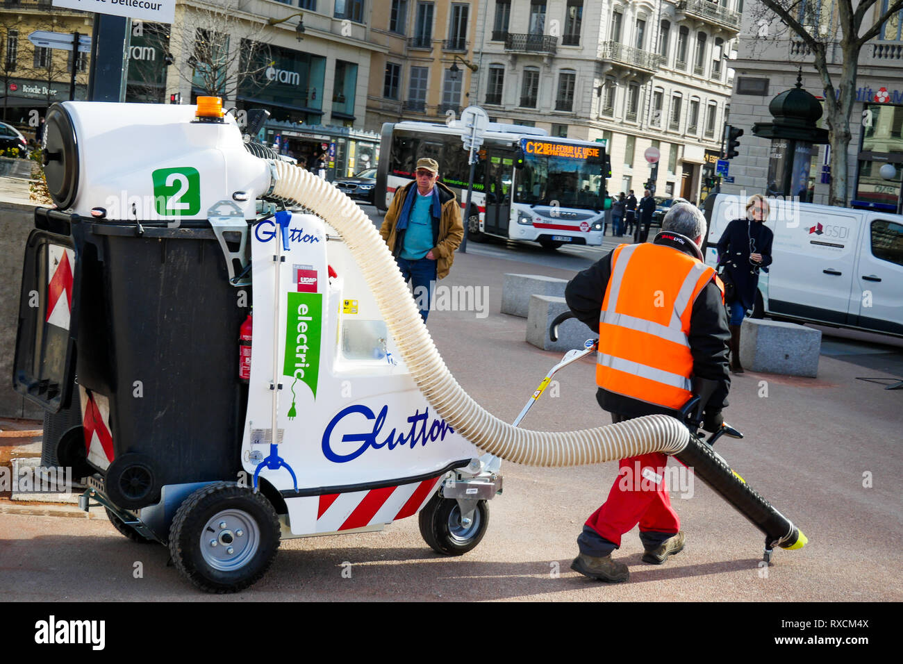 Glutton electric street cleaner hi-res stock photography and images - Alamy
