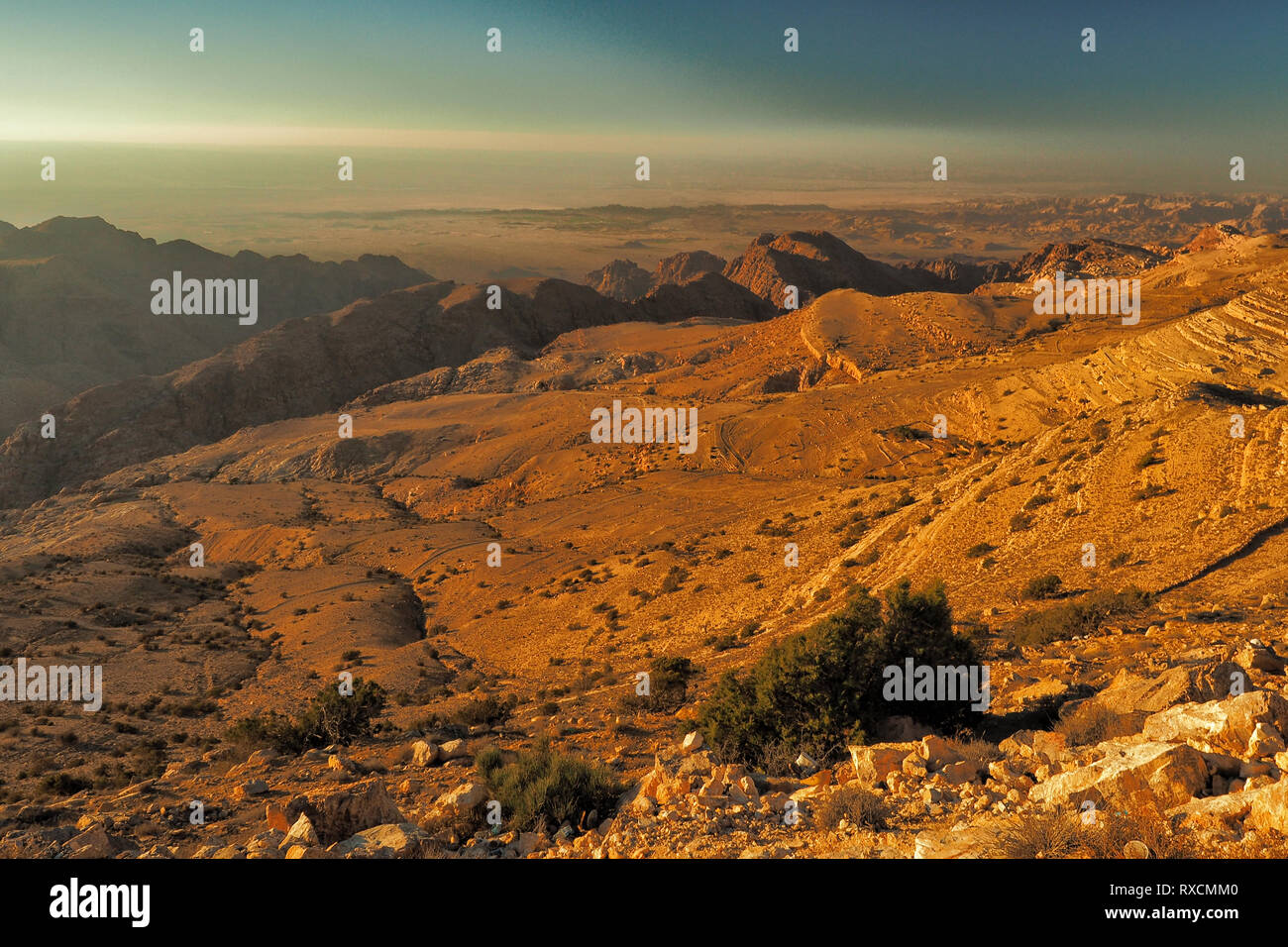 Al Hazim Mountains. A typical Jordanian landscape Stock Photo - Alamy