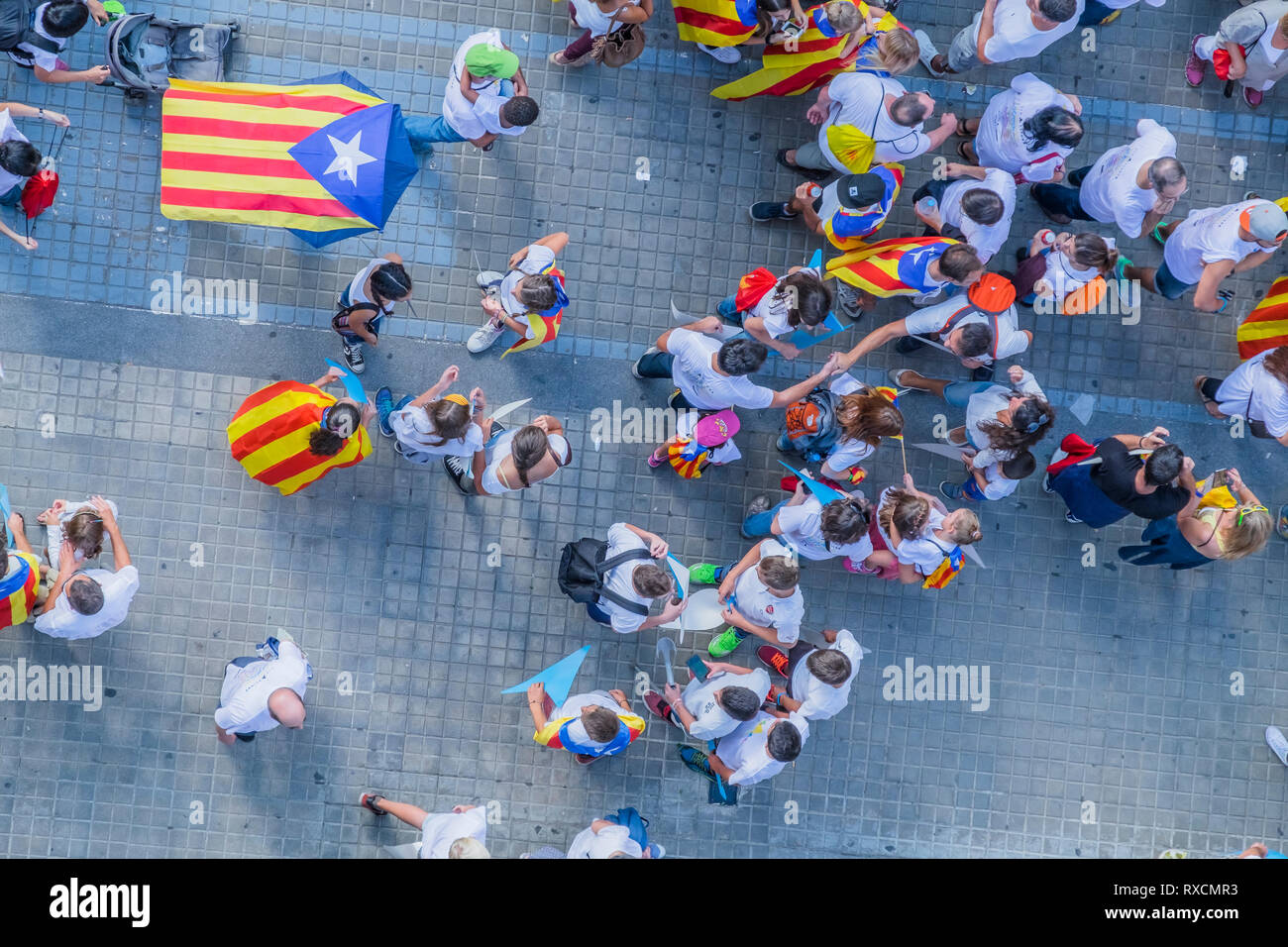 Catalonia national day national congress referendum hi-res stock ...