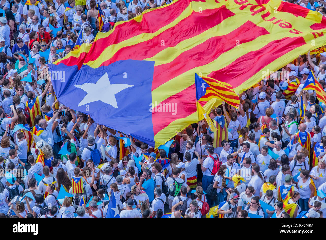 Catalonia national day national congress referendum hi-res stock ...