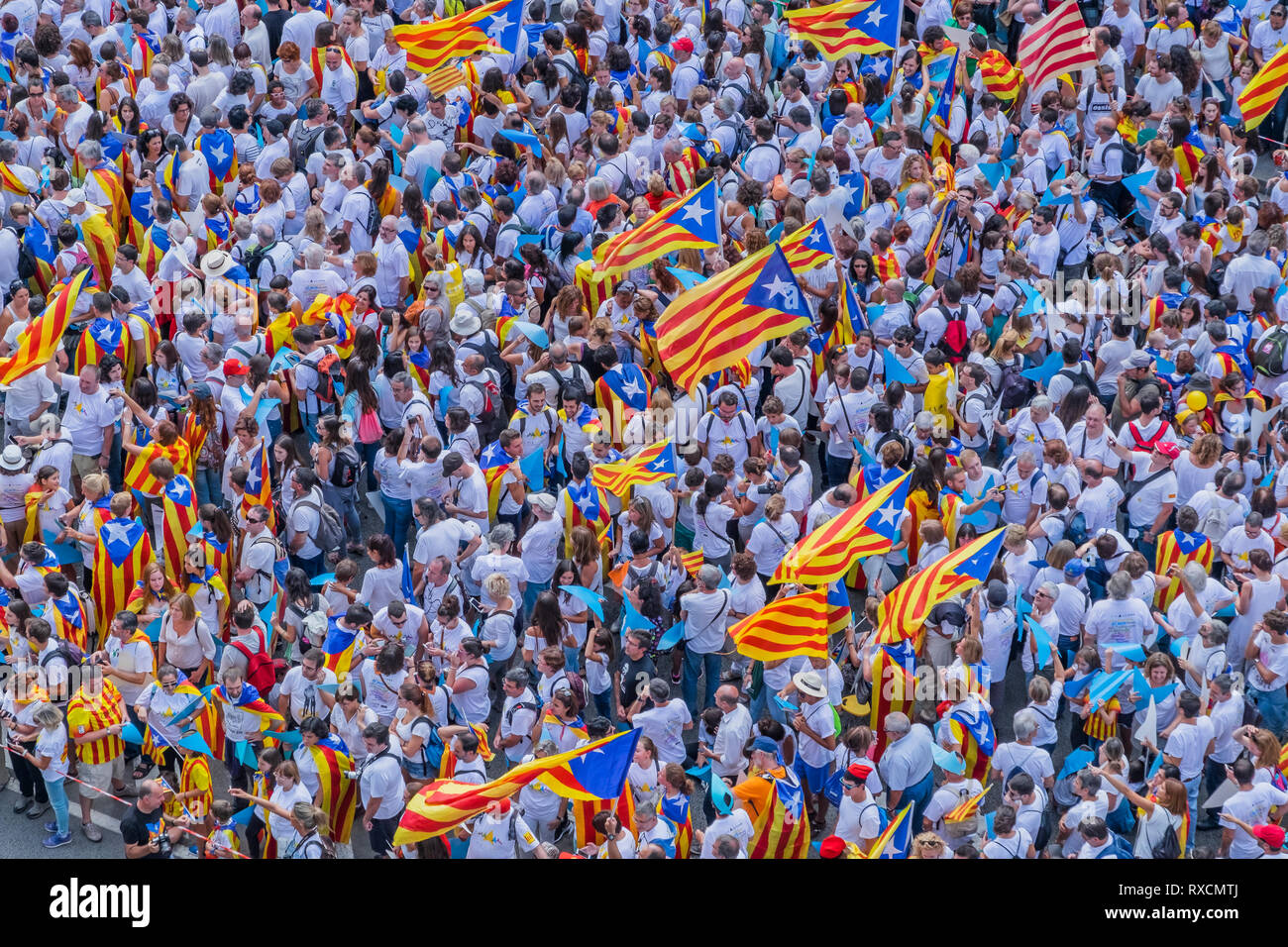 Catalonia national day national congress referendum hi-res stock ...