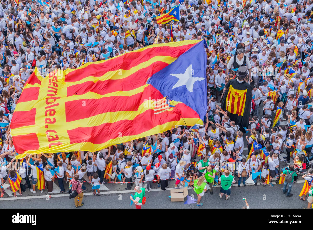 Catalonia national day national congress referendum hi-res stock ...