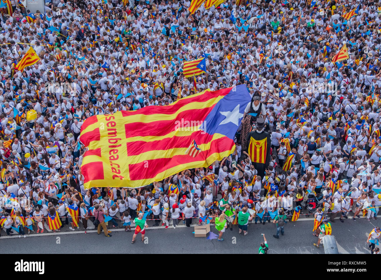 Catalonia national day national congress referendum hi-res stock ...