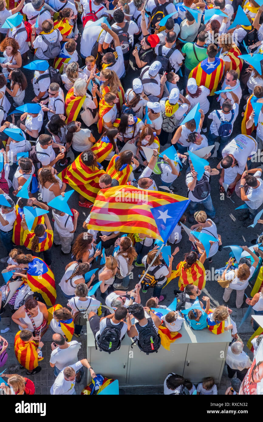Catalonia national day national congress referendum hi-res stock ...