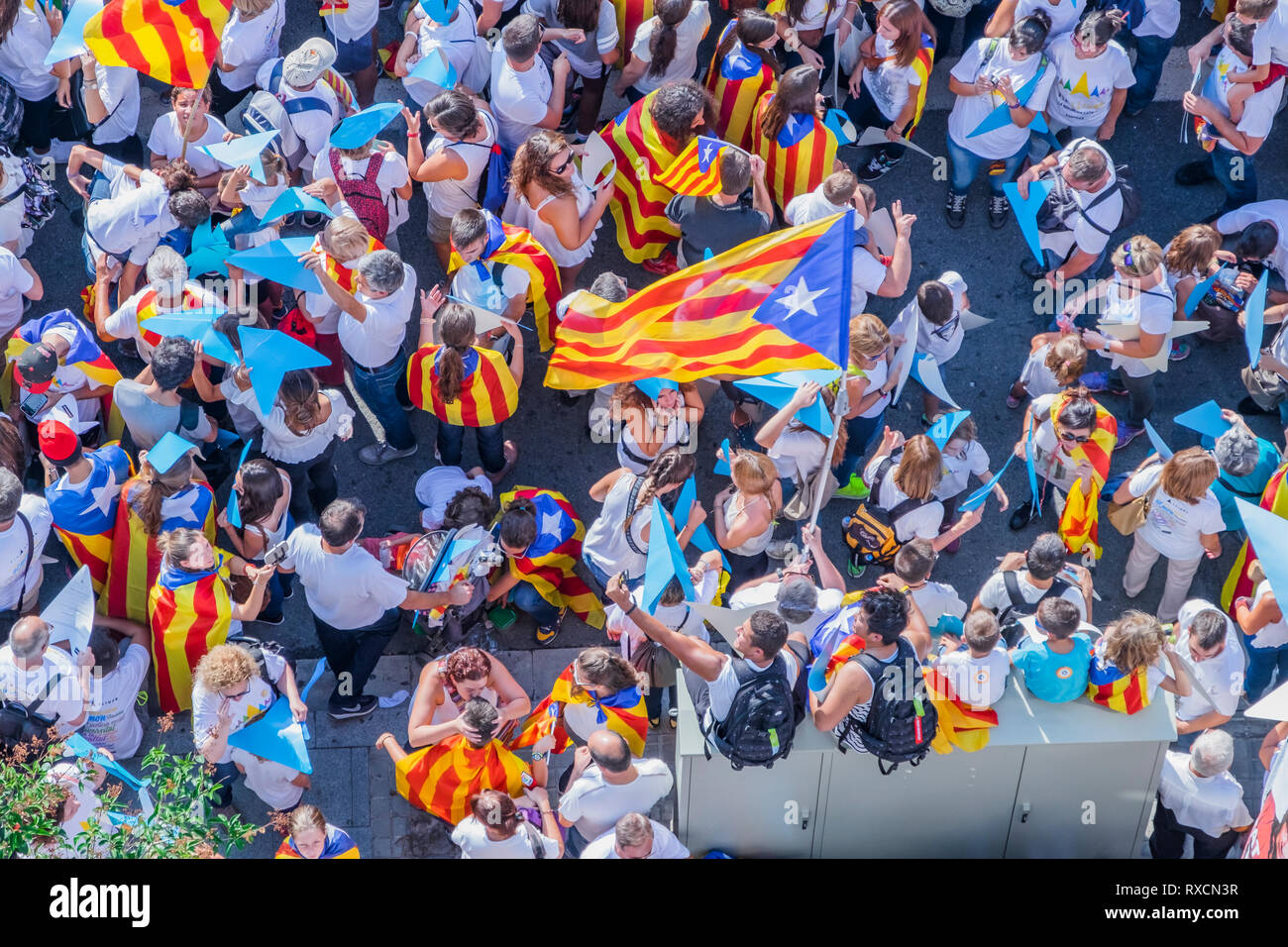 Catalonia national day national congress referendum hi-res stock ...