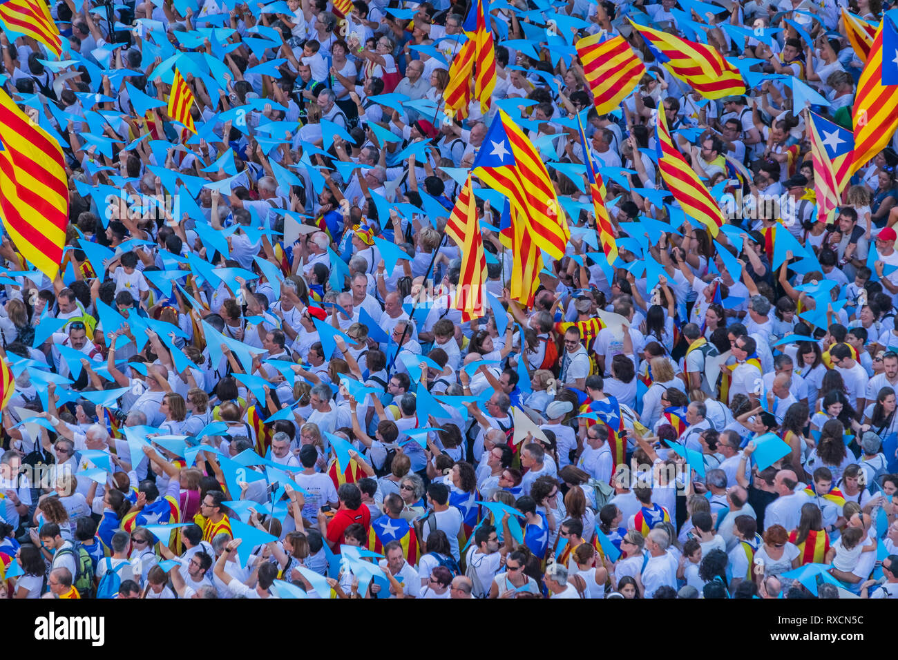 Catalonia national day national congress referendum hi-res stock ...
