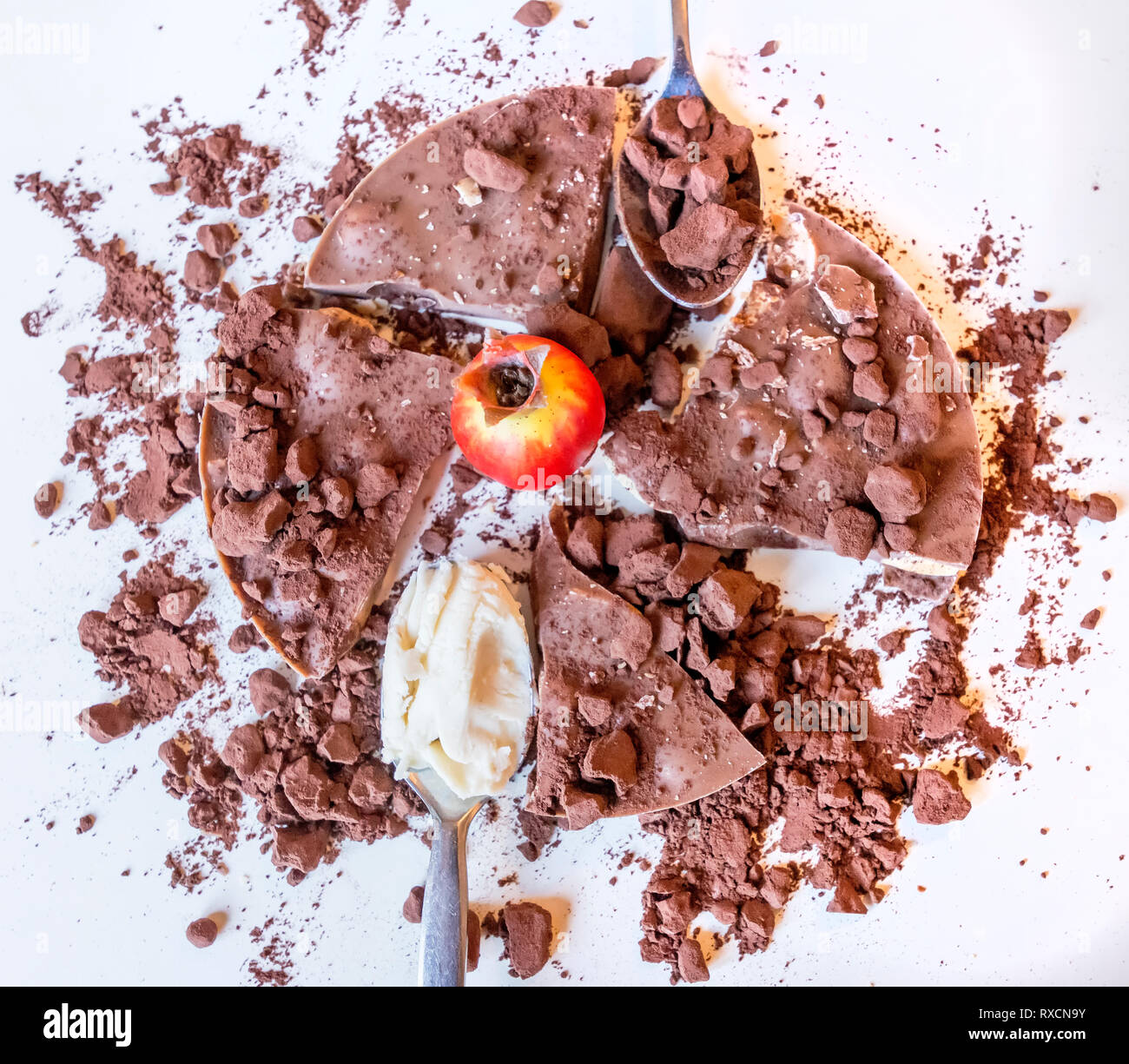 Still life composition based on different types of both black and white ...