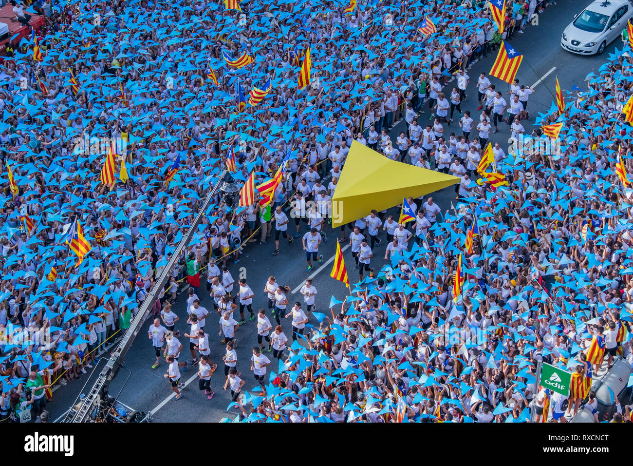 Catalonia national day national congress referendum hi-res stock ...