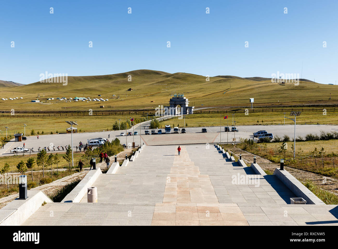 Tsonjin boldog, Mongolia - September 14, 2018: The giant Genghis Khan ...