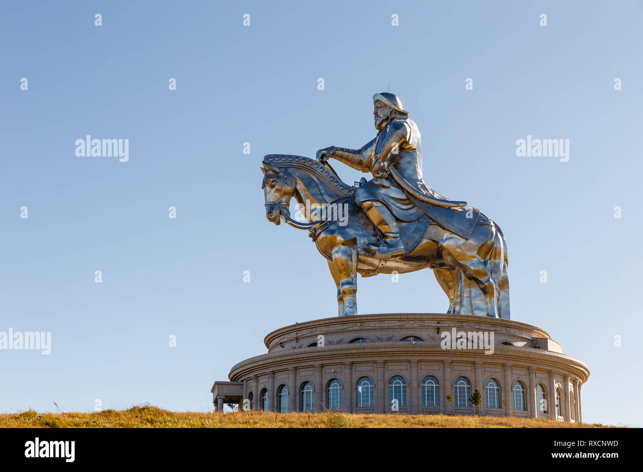 TSONJIN BOLDOG, MONGOLIA - September 14, 2018: The giant Genghis Khan ...