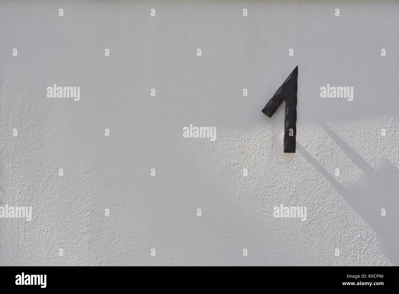 House with the number 1 Stock Photo - Alamy