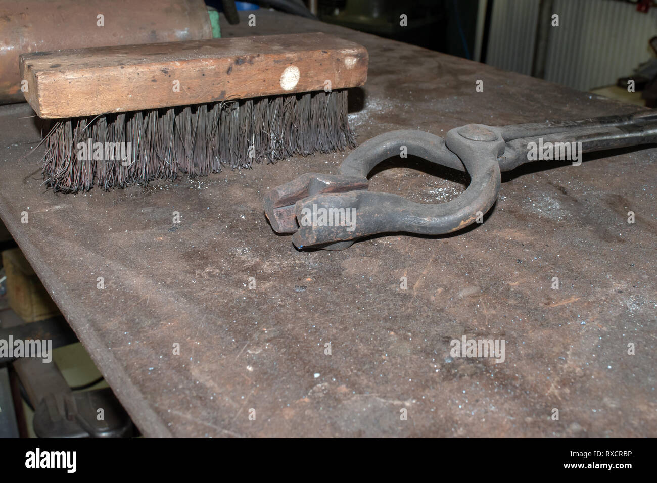 Vintage blacksmith tools hi-res stock photography and images - Alamy
