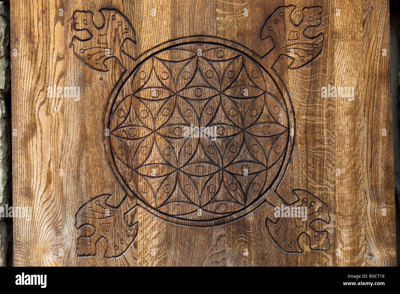 Wooden Flower of Life. The Flower of life is an ancient symbol of ...