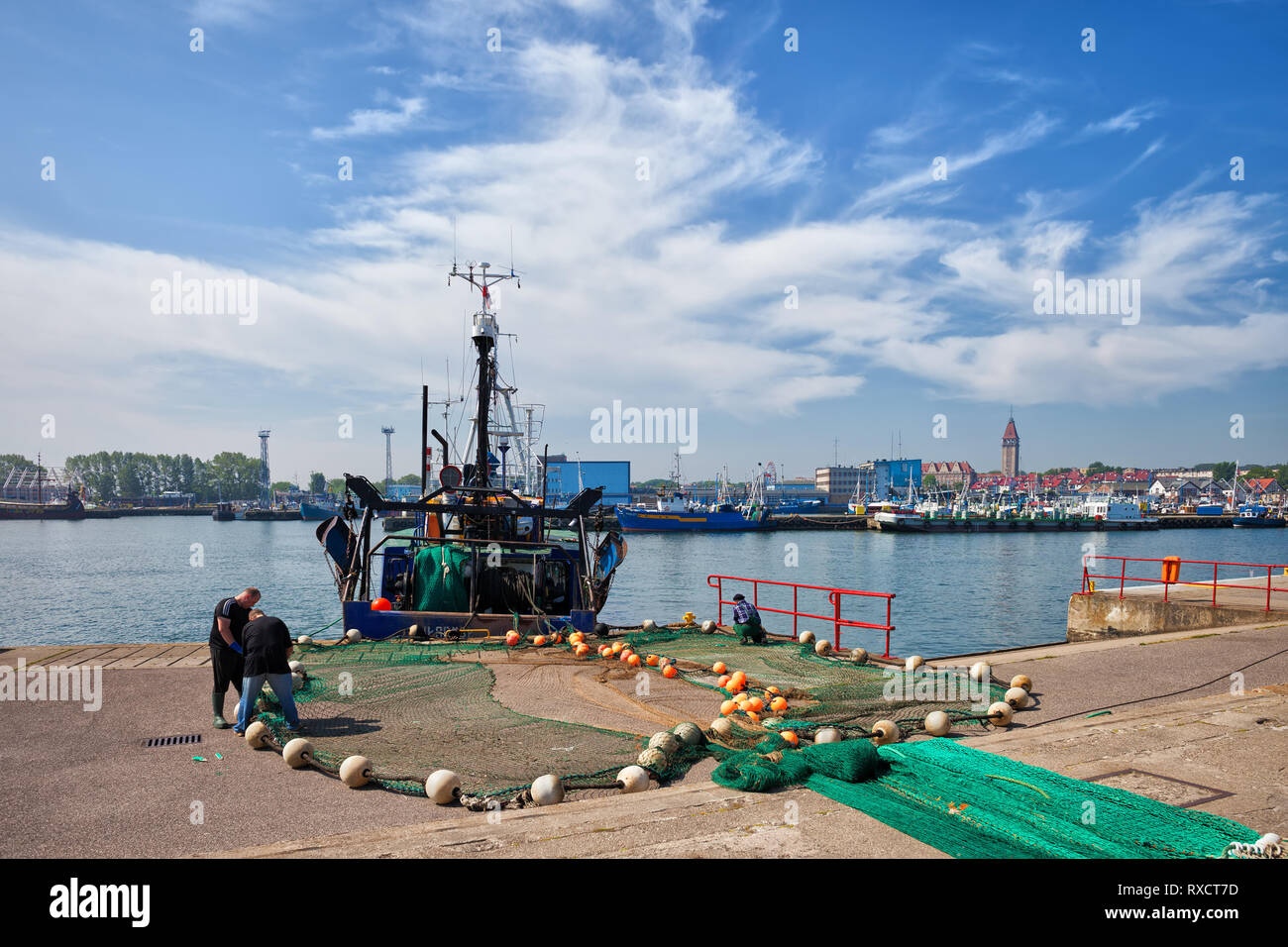 Industrial fishing boat nets hi-res stock photography and images - Alamy