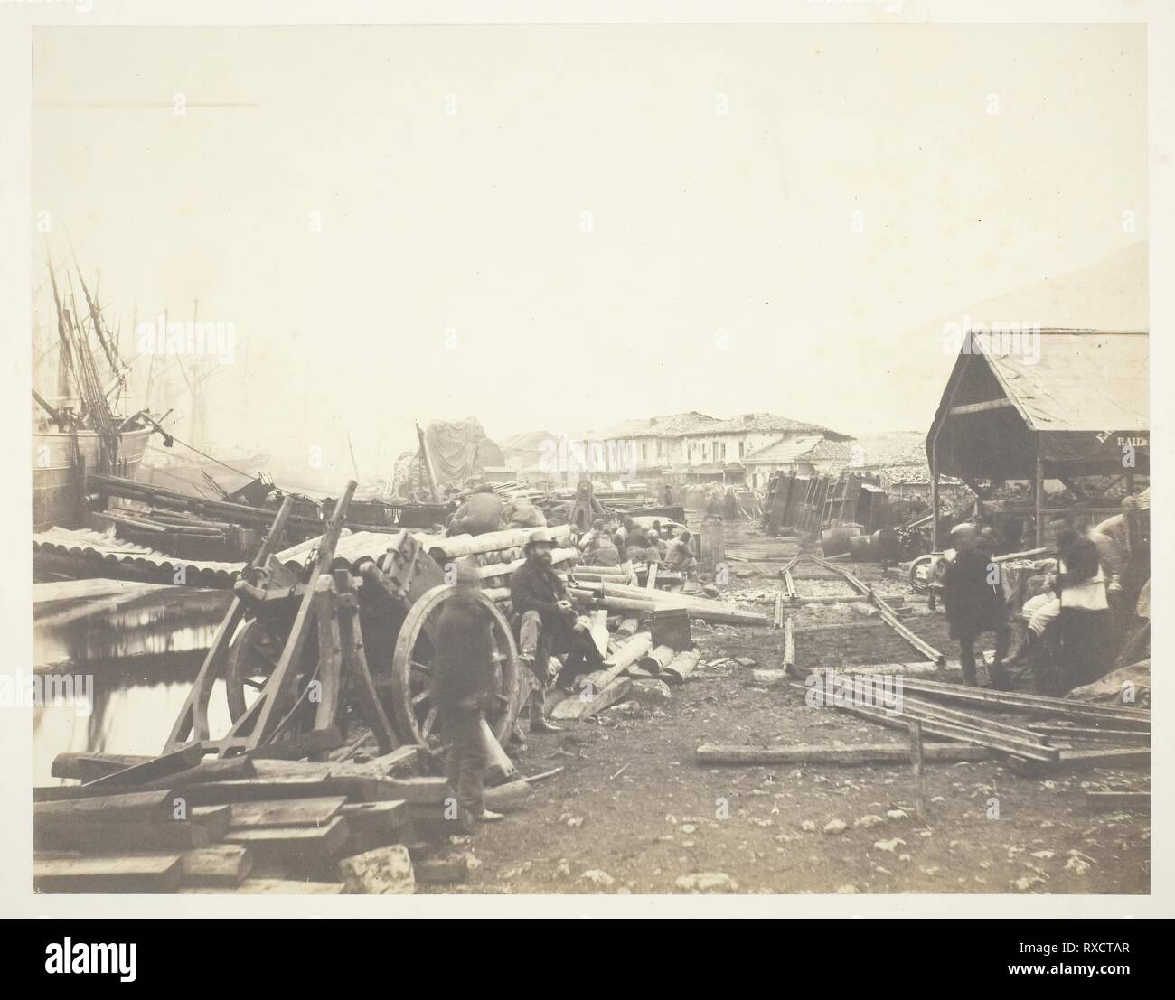 Landing Place, Railway Stores, Balaklava. Roger Fenton; English, 1819 ...