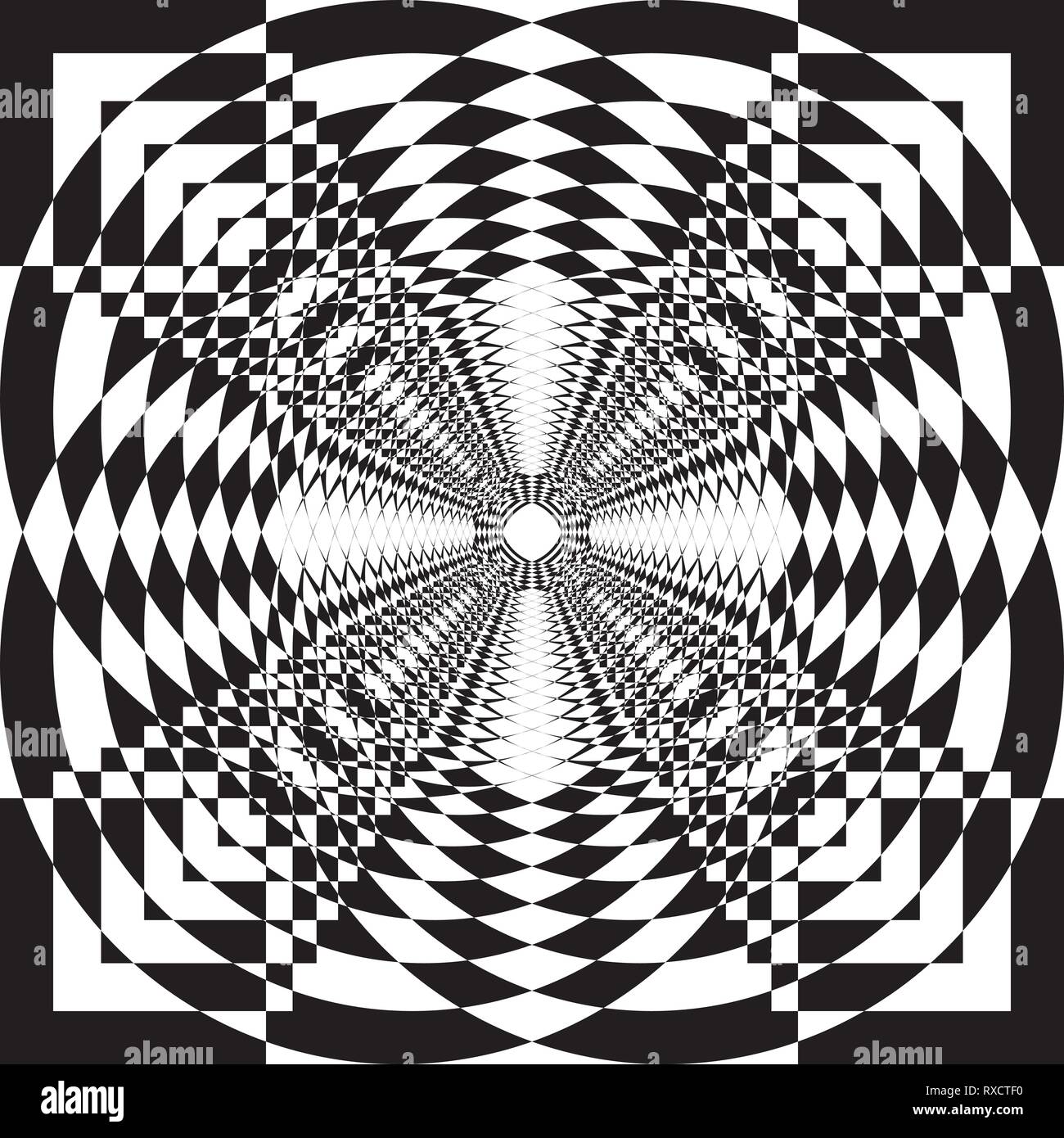 Arabesque circle in square game descending on transparent background ...