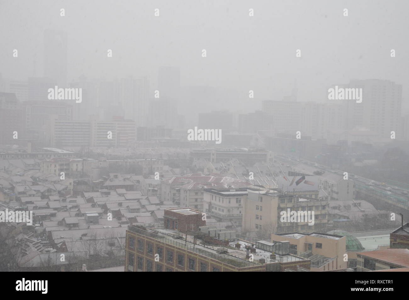 Heavy snowfall in shanghai hi-res stock photography and images - Alamy