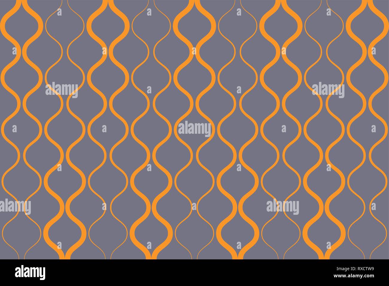 Seamless, abstract background pattern made with curvy yellow colored ...