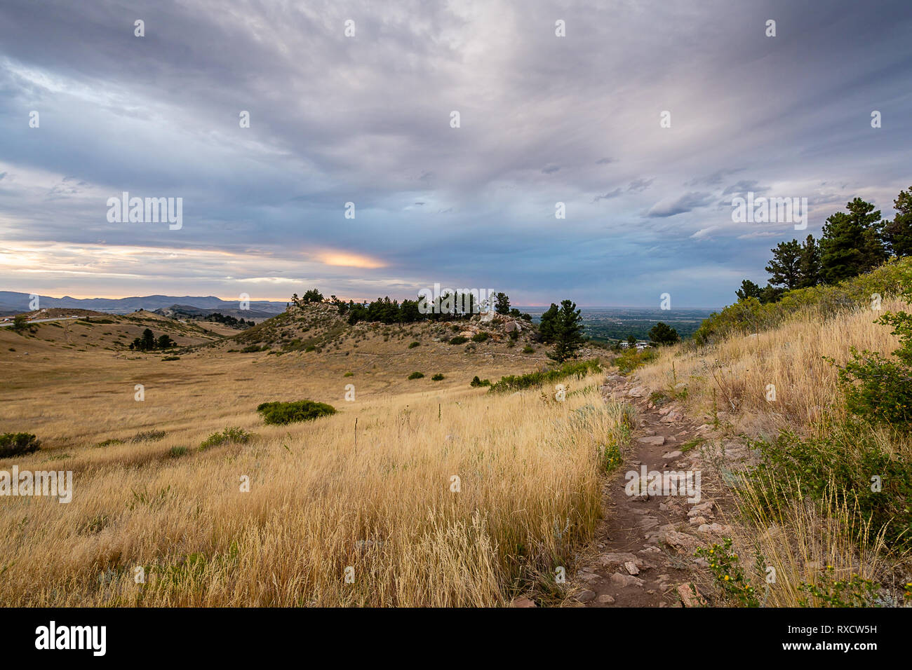 Horsetooth Reservoir at Dusk Stock Photo - Alamy