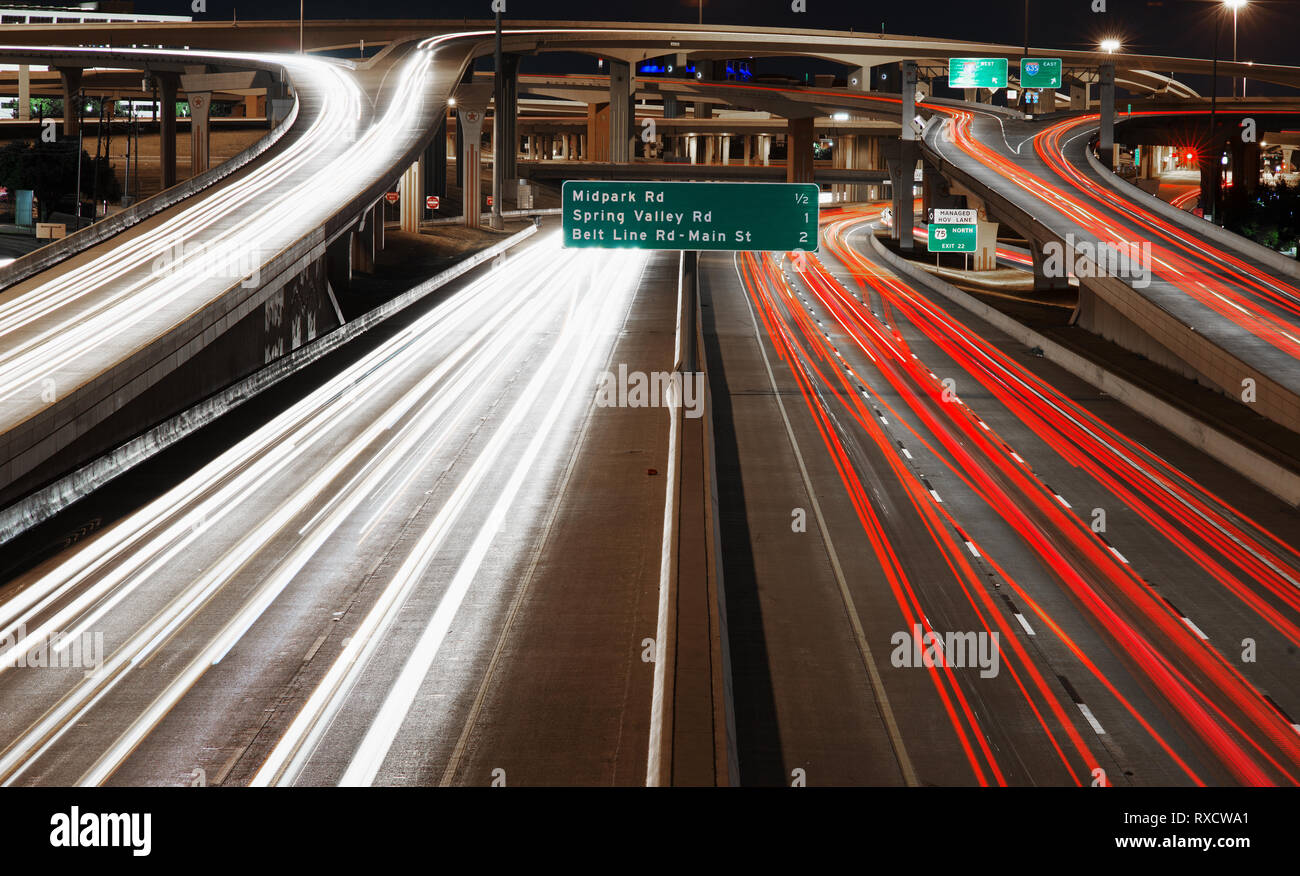 Freeway Light Trails 031119 Stock Photo - Alamy