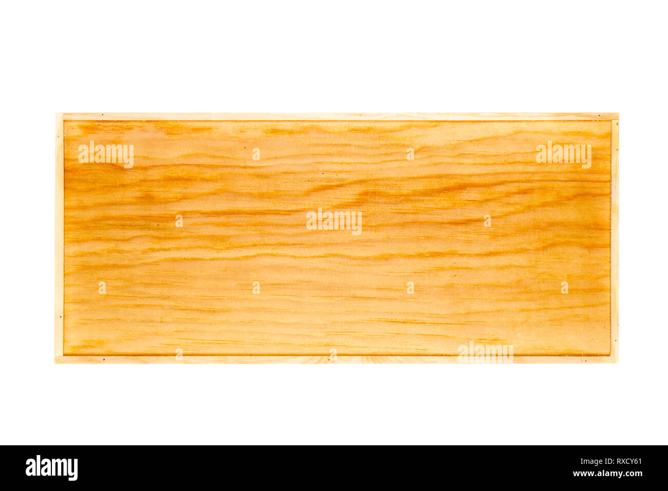 Simple rectangular shaped wooden board with copy space with clipping ...