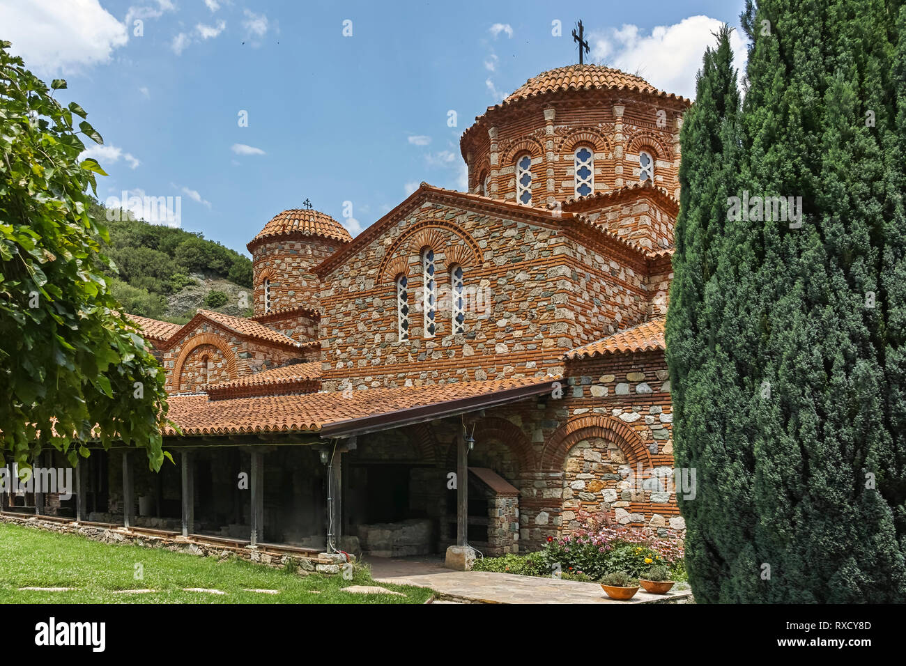 Medieval Building at Vodoca Monastery Saint Leontius near town of ...