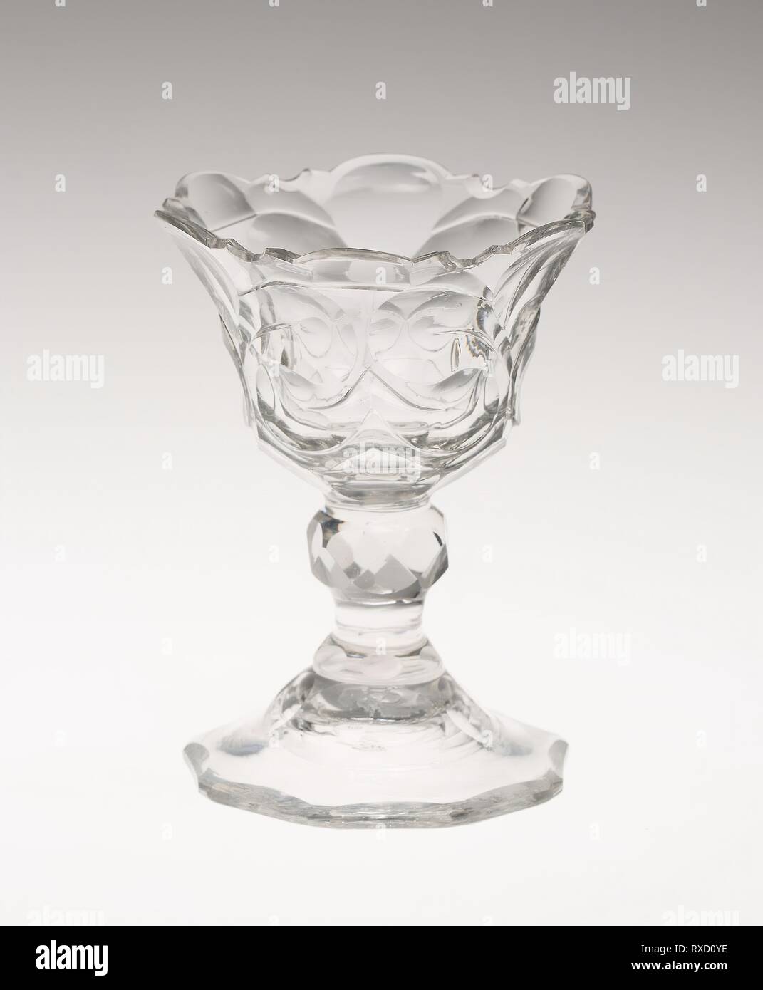 Salt. England. Date: 1715-1745. Dimensions: 10.2 cm (4 in.). Glass ...