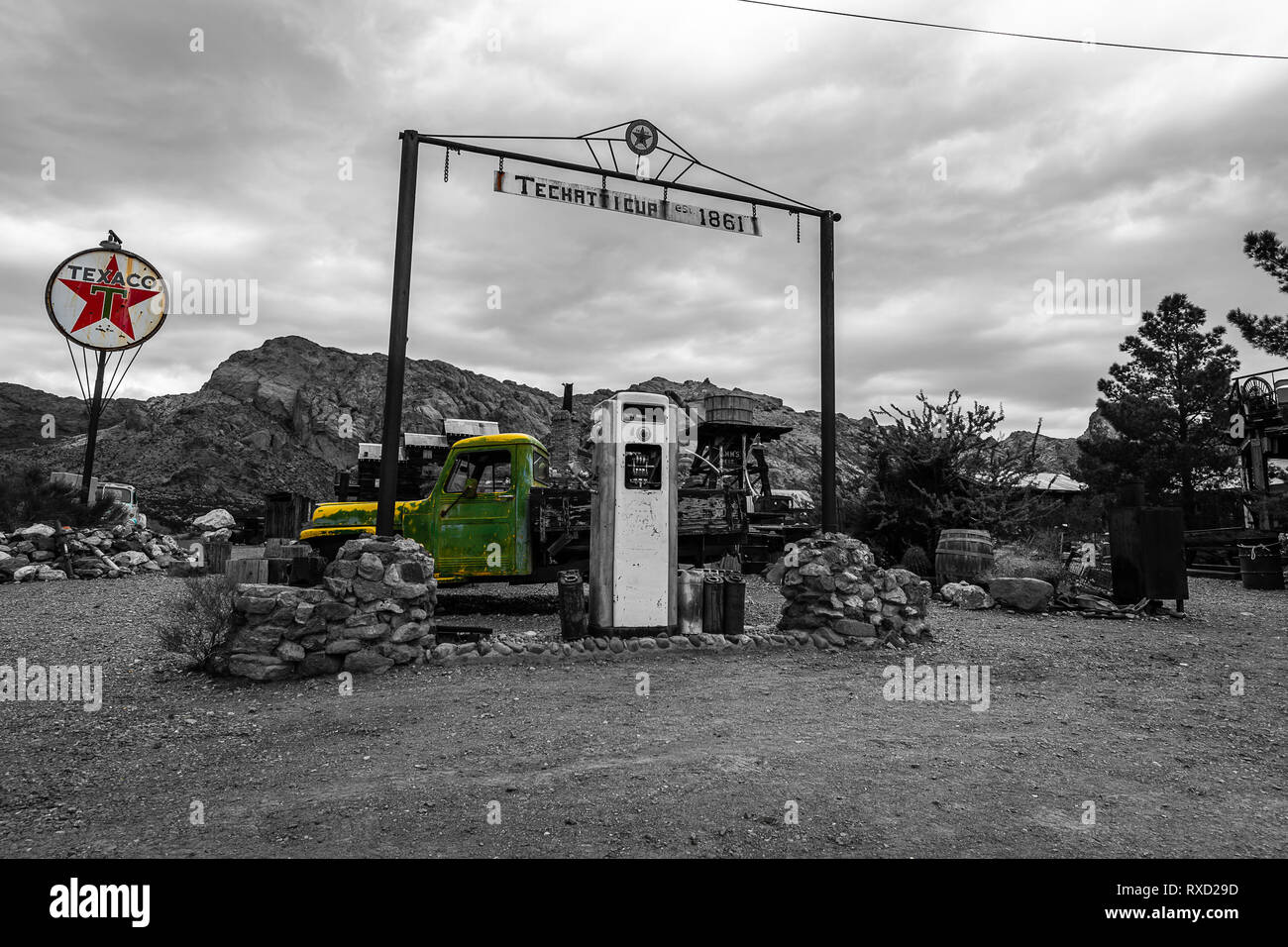 Thunderstorm over the Nelson Ghost Town Stock Photo - Alamy
