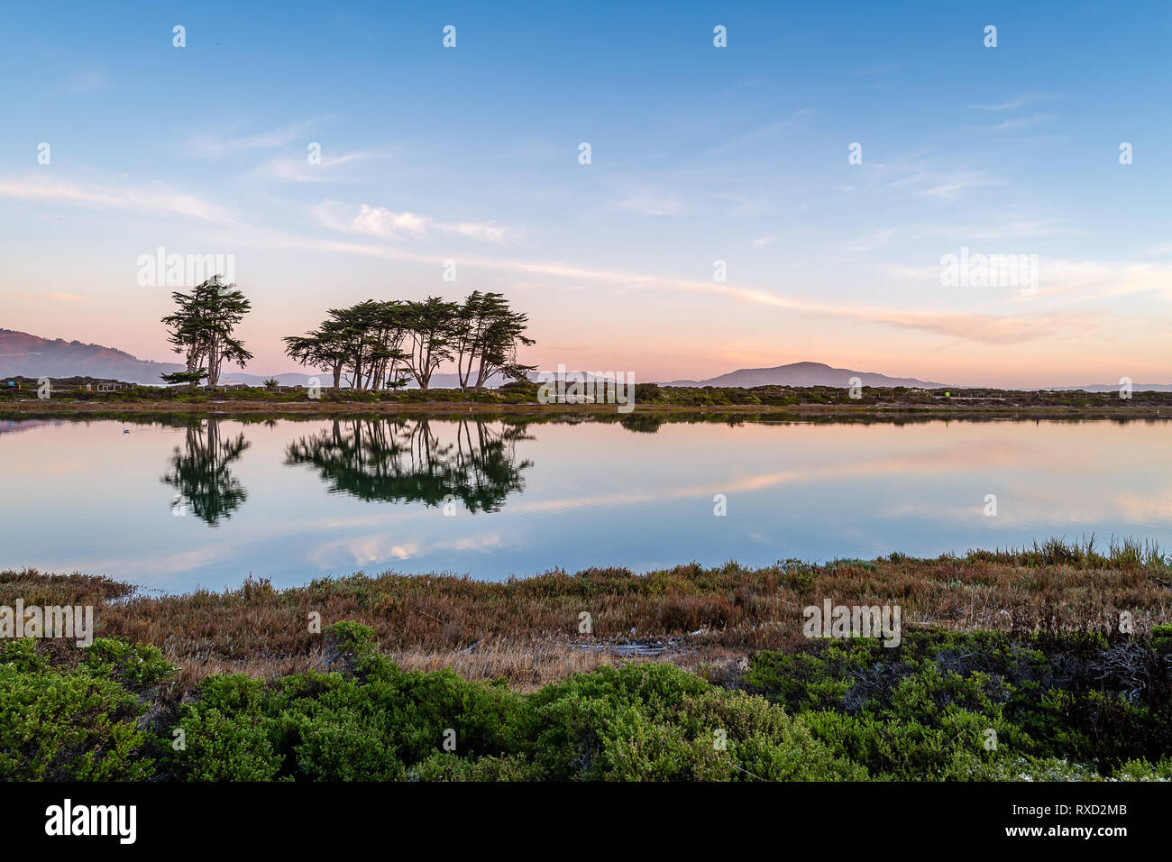 Crissy Field at daybreak Stock Photo - Alamy