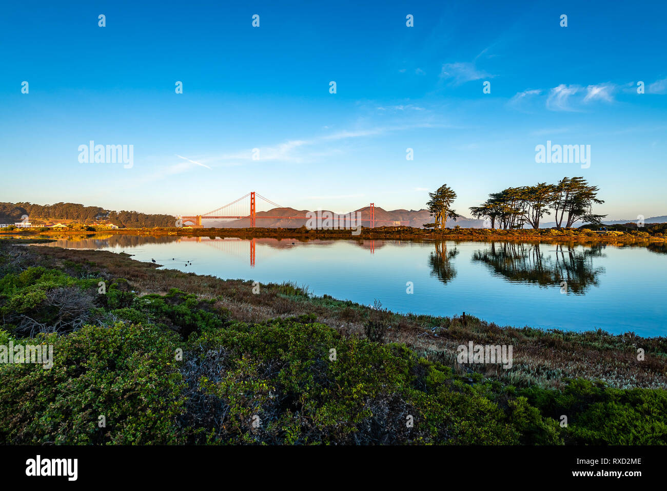 Crissy Field at daybreak Stock Photo - Alamy