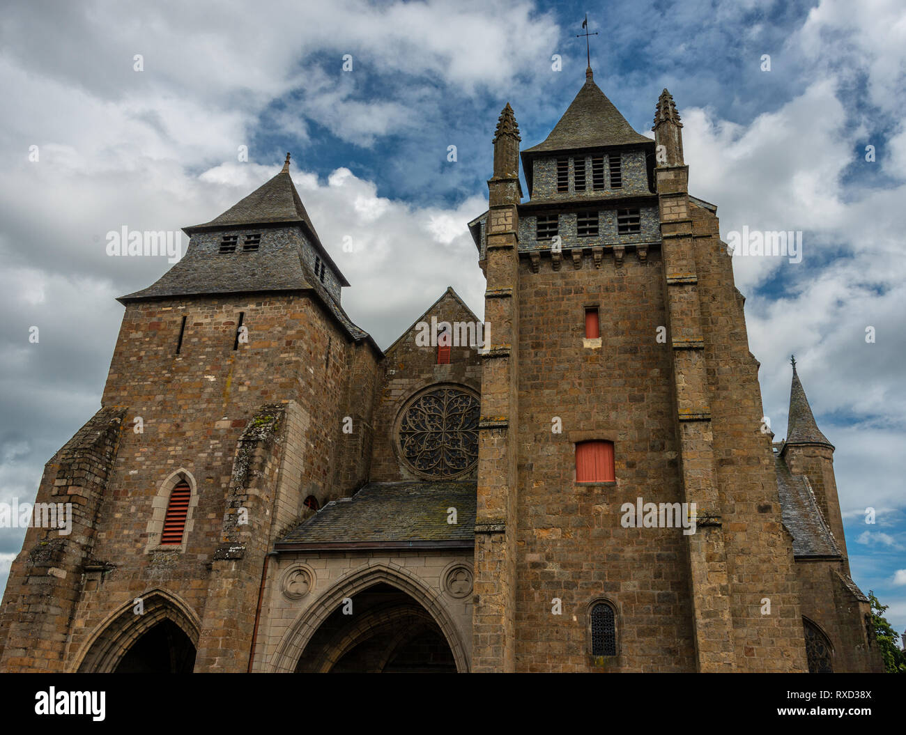 The cathedral of the city of Saint-Brieuc in Brittany Stock Photo - Alamy