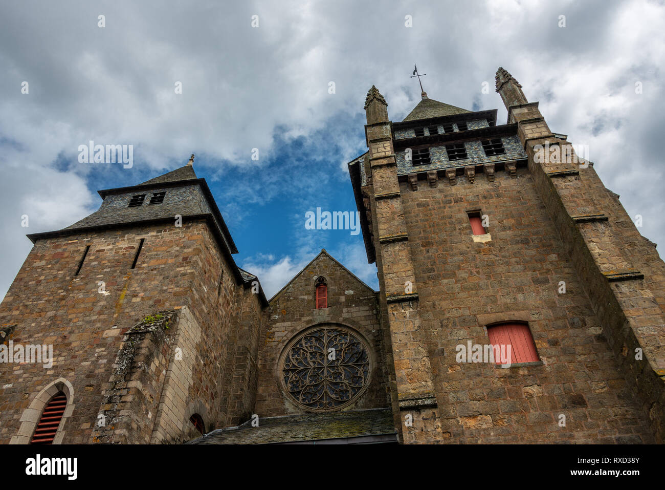 The cathedral of the city of Saint-Brieuc in Brittany Stock Photo - Alamy