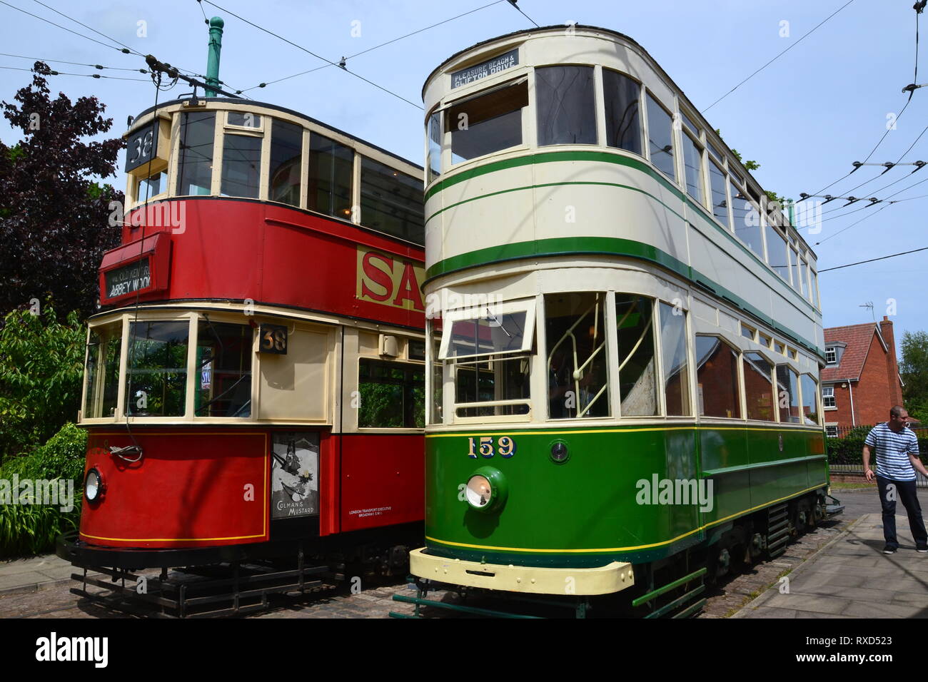 Old trams england hi-res stock photography and images - Alamy