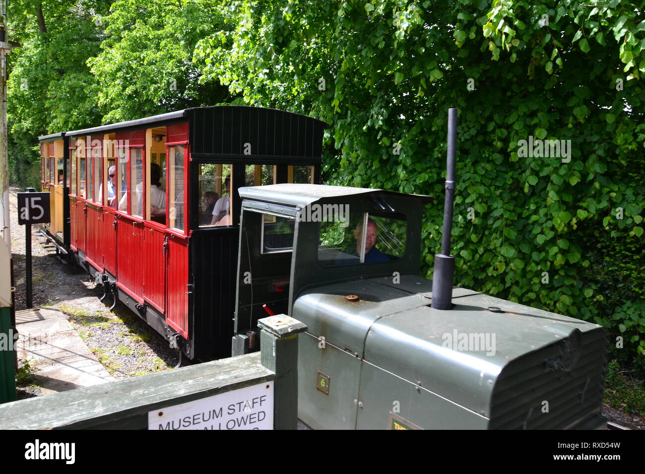 Narrow gauge railway at the East Anglia Transport Museum, Carlton ...