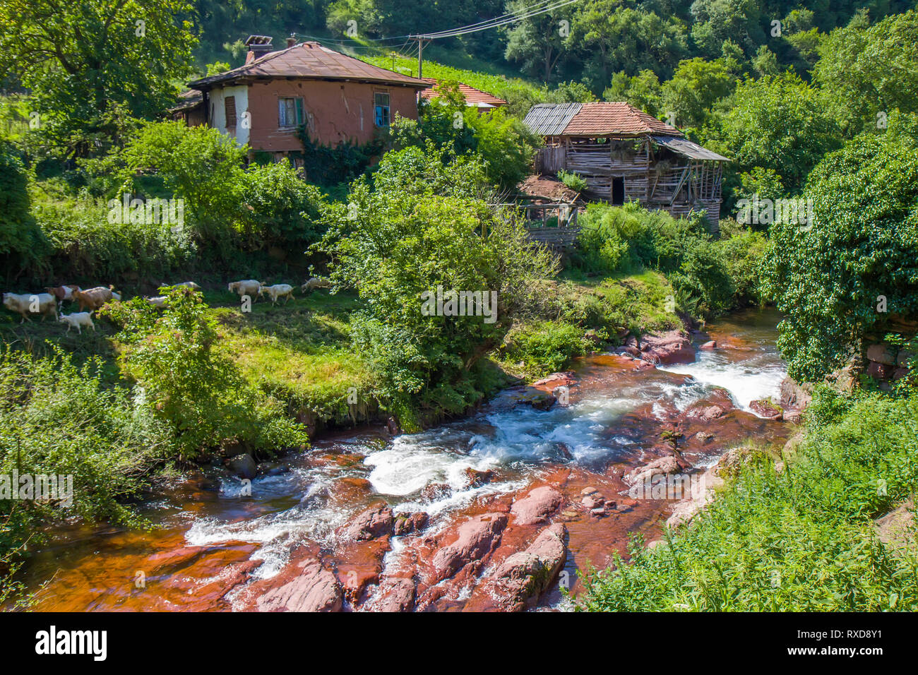 Old house in Topli Do village, Serbia Stock Photo - Alamy