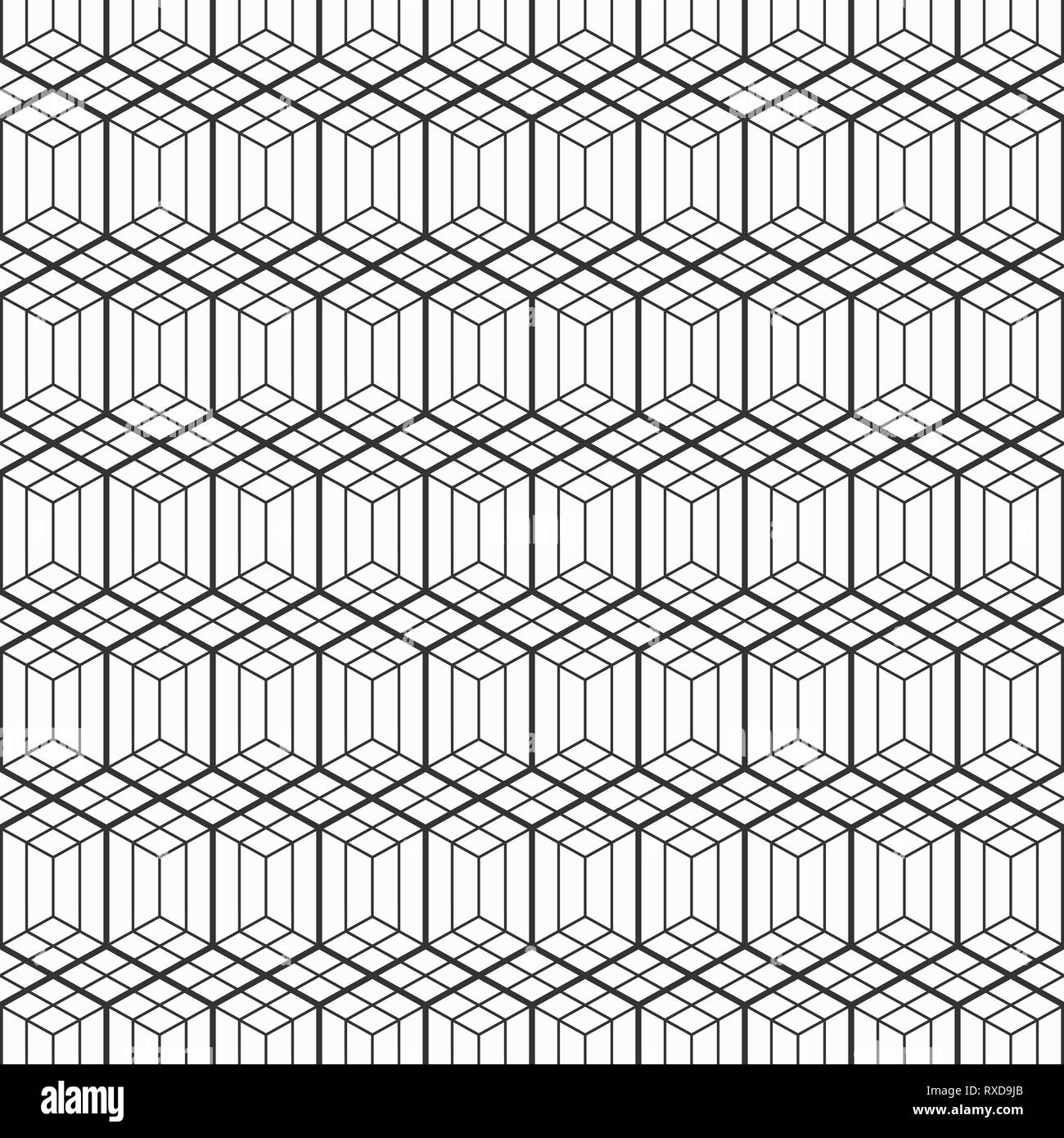 Vector seamless pattern. Linear style. Modern stylish outlined ...