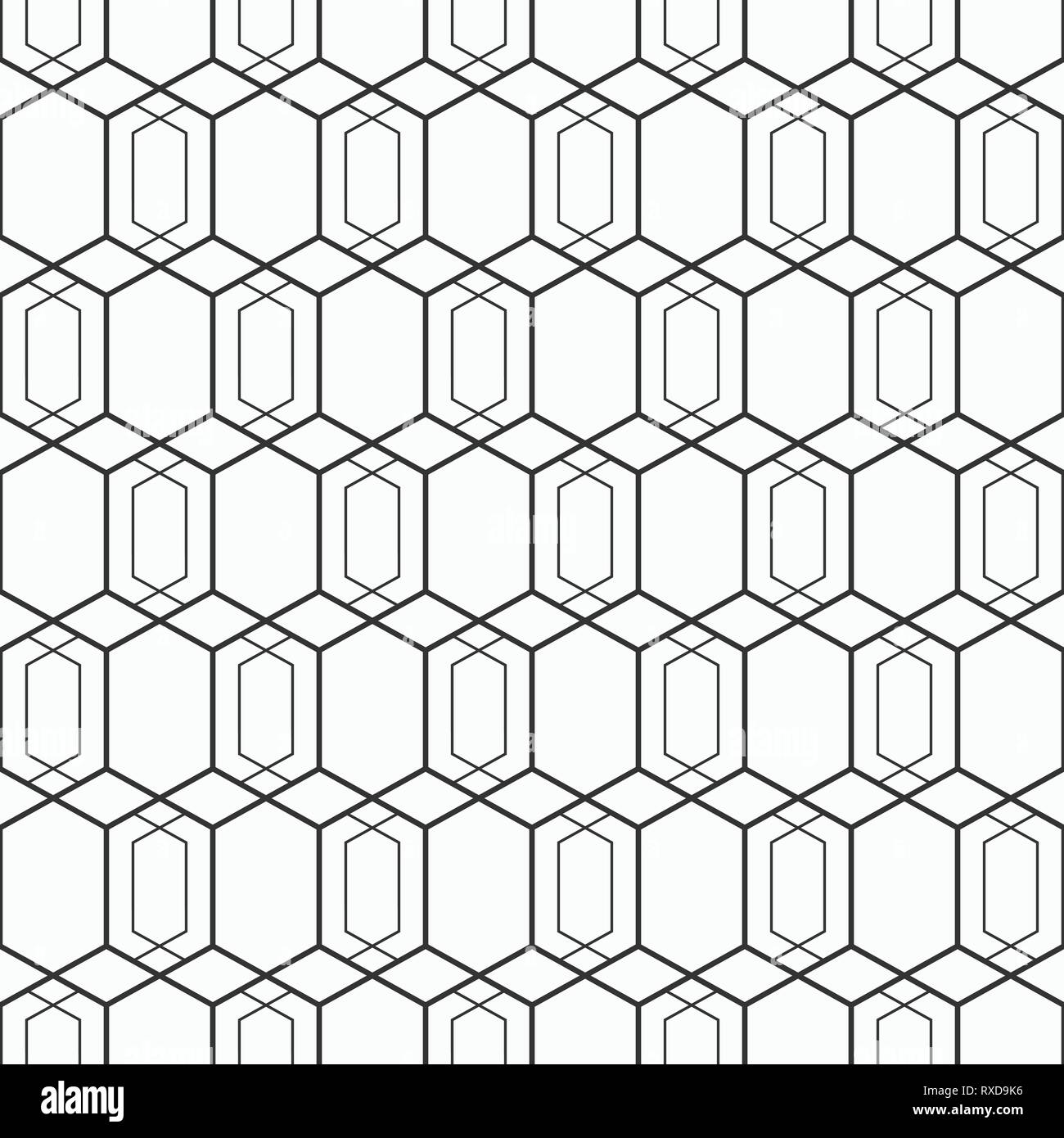 Vector seamless pattern. Linear style. Modern stylish outlined ...
