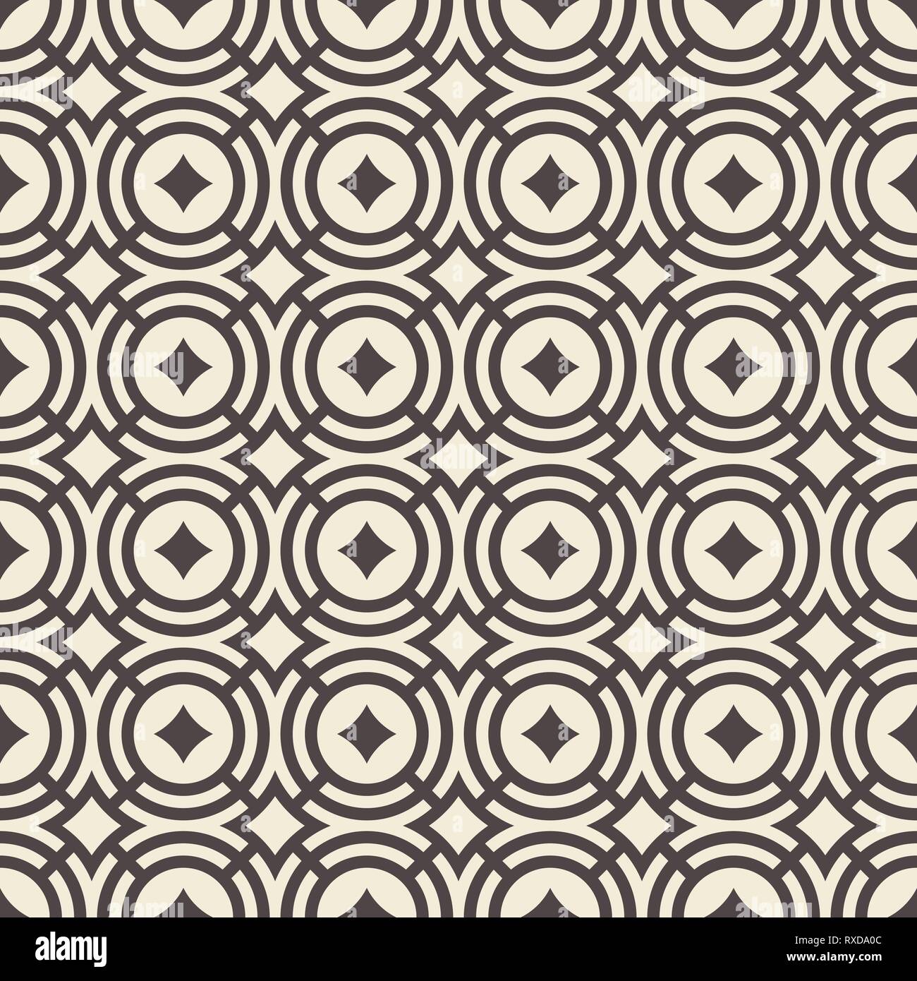 Abstract seamless pattern. Regularly repeating geometric ornament. Modern stylish texture ...